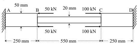 SOLVED: The composite bar consists of a central steel segment A-36 (Es ...