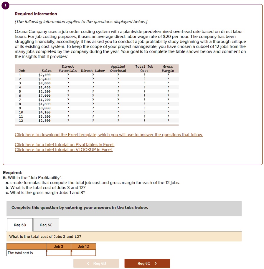 required information the followving information applies to the ...