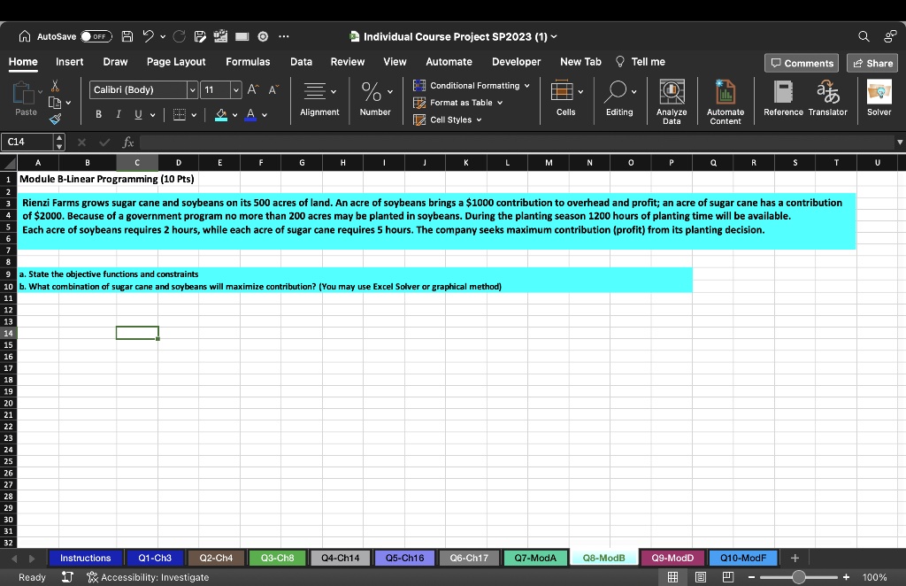 AutoSave Individual Course Project SP2023 (1) Home Insert Draw Page ...