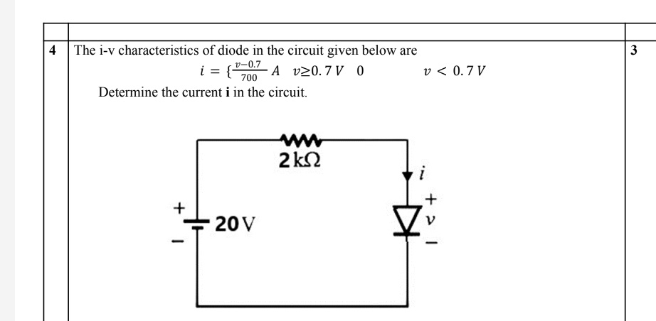 SOLVED: Please leave it... I will send it wrongly. The I-V characteristics of a diode in the ...