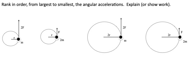 [GET ANSWER] Rank in order, from largest to smallest, the angular ...