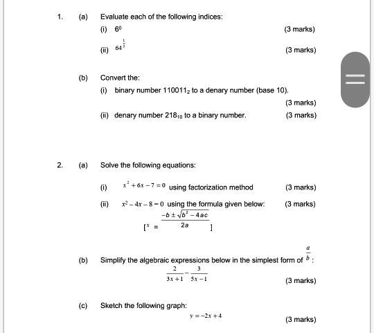 SOLVED: Text: Evaluate each of the following indices (3 marks) (3 marks ... SOLVED: Text: Evaluate each of the following indices (3 marks) (3 marks ...