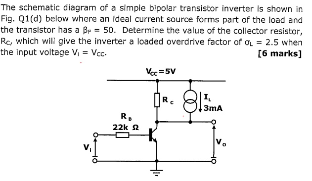 SOLVED: The schematic diagram of a simple bipolar transistor is shown in the figure below, where ...