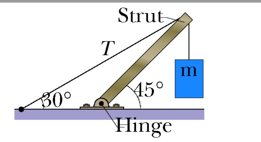 SOLVED: The system in the figure is in equilibrium. A mass of 280 kg ...