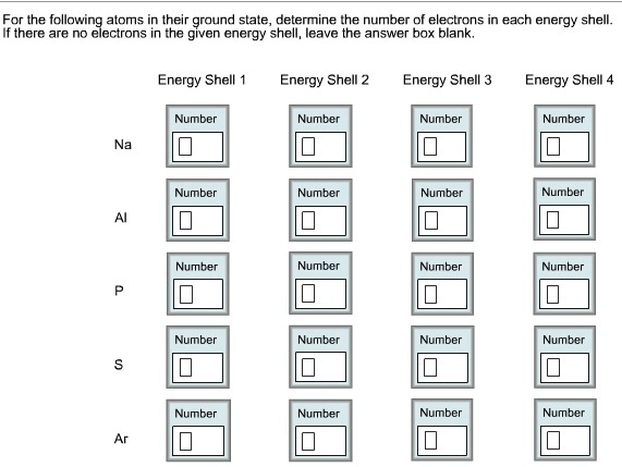 For the following atoms in their ground state, determine the number of ...
