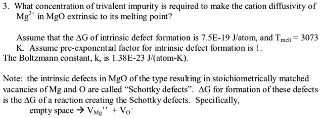 what concentration of trivalent impurity is required t0 make the cation ...