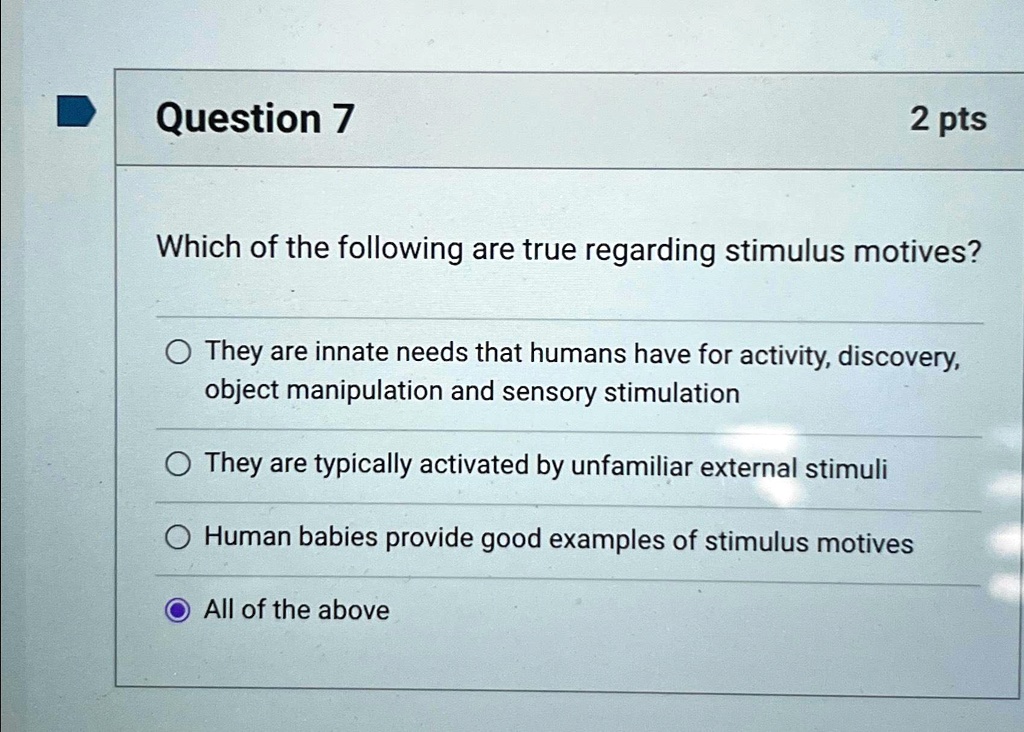 SOLVED: Question 7 2 pts Which of the following are true regarding ...
