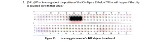 SOLVED: What is wrong about the position of the IC in Figure 13 below ...