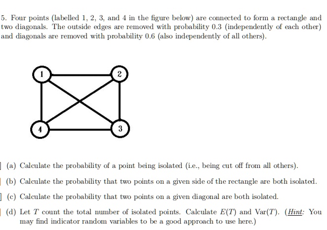 SOLVED:Four points (labelled 1 2, 3 and 4 in the figure below) are ...