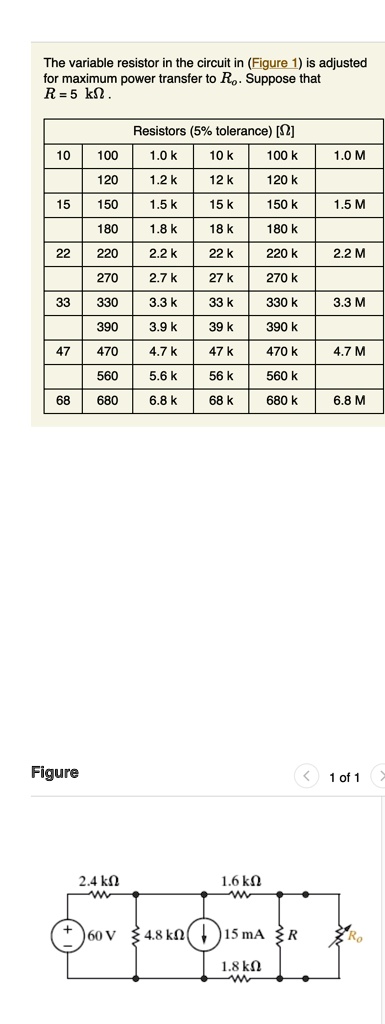 SOLVED: Find Vth using mesh current loops and nodal analysis. The variable resistor in the ...
