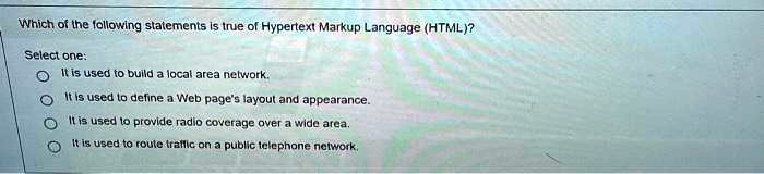 SOLVED: 46 Which of the following Statements Is true of Hypertext ...