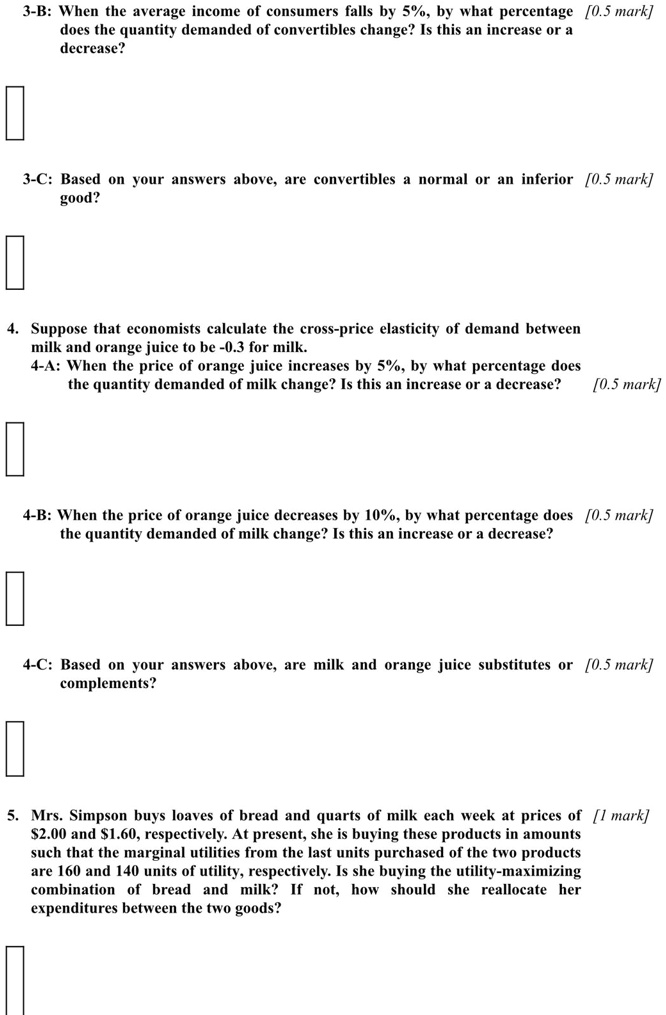 SOLVED: 3-B:When the average income of consumers falls by 5%, by what ...