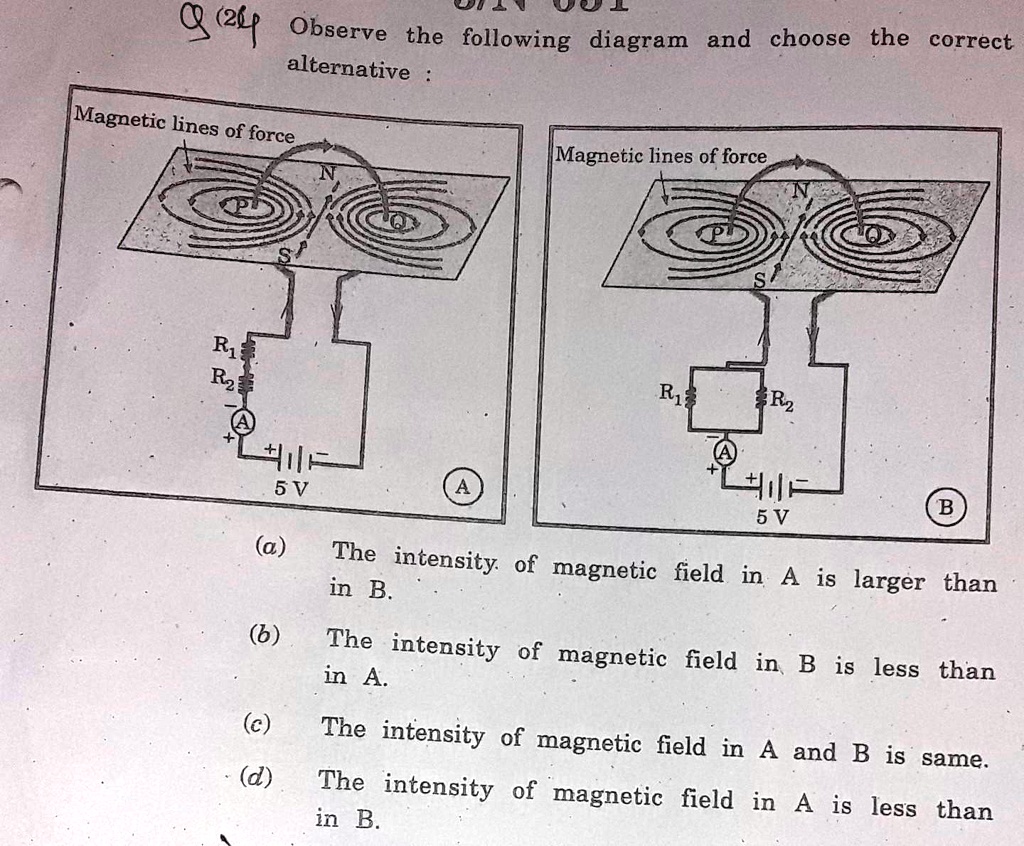 SOLVED: 'observe the following diagram and choose the correct alternative:' SOLVED: 'observe the following diagram and choose the correct alternative:'