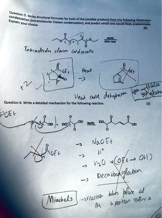 SOLVED: Questlon cond Write ensation sttuctuta formulas for (intramot both ofthe possible ...
