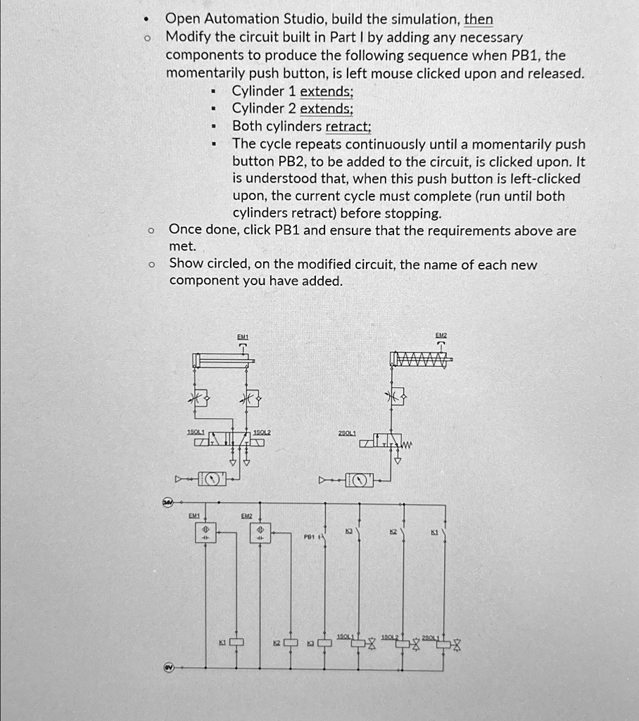 Open Automation Studio, build the simulation, then Modify the circuit ...