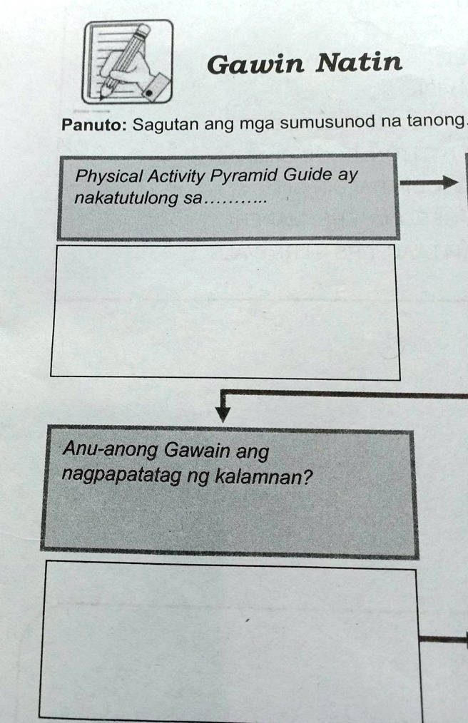 SOLVED: Pasolve nga poTenchuu Gawin Natin Panuto: Sagutan ang mga sumusunod na tanong Physical ...