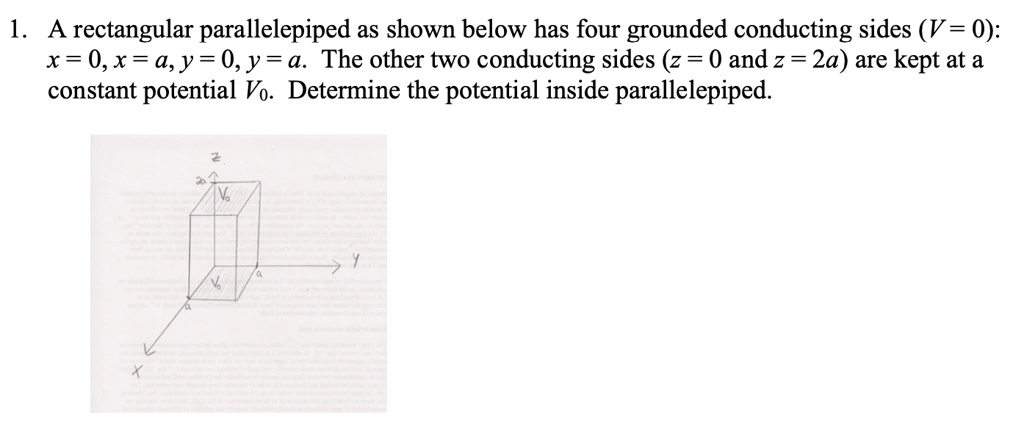 SOLVED: 1. A rectangular parallelepiped as shown below has four ...