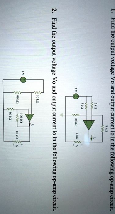 SOLVED: IV 3V 2.Find the output voltage Vo and output current io in the ... SOLVED: IV 3V 2.Find the output voltage Vo and output current io in the ...