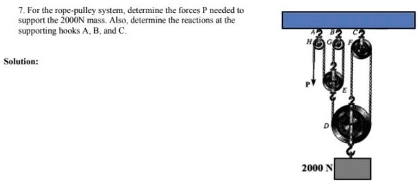 SOLVED: Complete solution please with free body diagram. Thank you. For ...