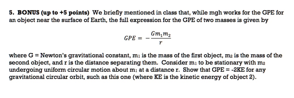 SOLVED: 5. BONUS (uP to +5 points) We brielly mentioned in class that ...