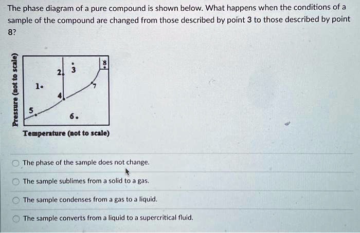 SOLVED: The phase diagram of a pure compound is shown below What ...
