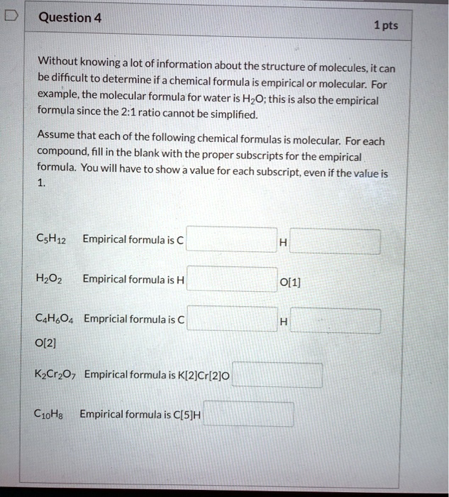 Question 4 1 pts Without knowing a lot of information about the ...