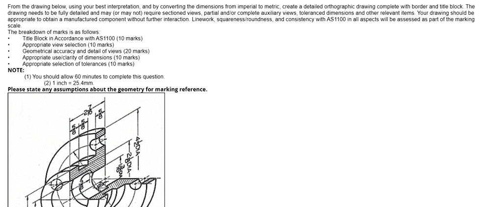 From the drawing below, using your best interpretation, and by ...