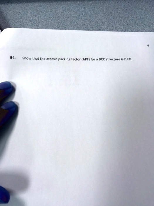SOLVED: Show that the atomic packing factor (APF) for BCC structure