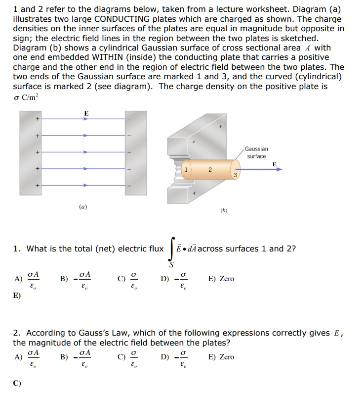 SOLVED: 1 and 2 refer to the diagrams below, taken from lecture ...