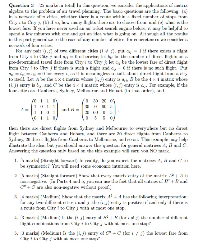 question 3 25 marks in total in this question consider the applications ...