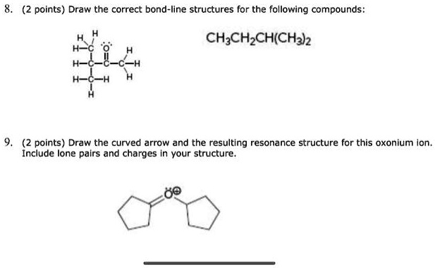 texts so confused 82 points draw the correct bond line structures for ...