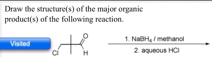 Draw the structure(s) of the major organic product(s) of the...