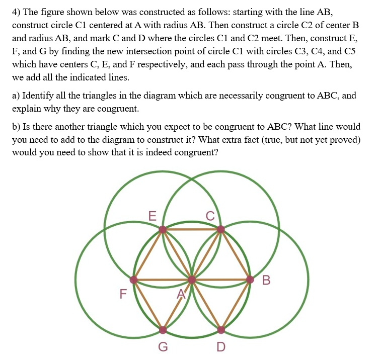 Separate the answers using the labels a and b. 4) The figure shown ...
