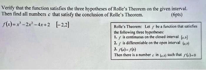 SOLVED: Verify that the function satisfies the three hypotheses of ...
