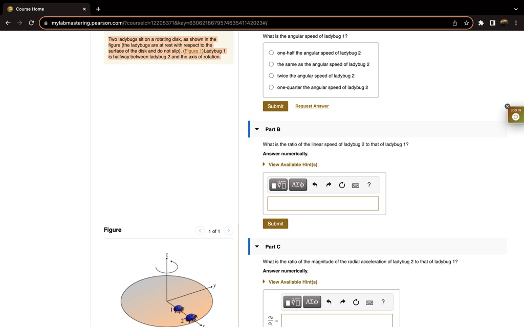 [GET ANSWER] Course Home mylabmastering.pearson.com/?courseld=12205371 key ...