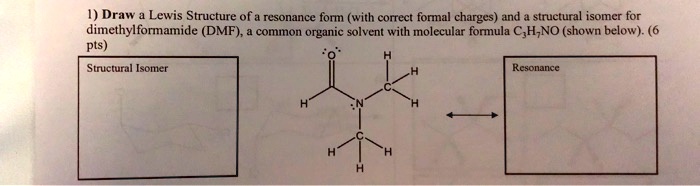 draw lewis structure of resonance form with correct formal charges and ...