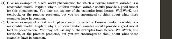 SOLVED: Give an eXAMPLC world phenomenon for which narmal Tandom ...