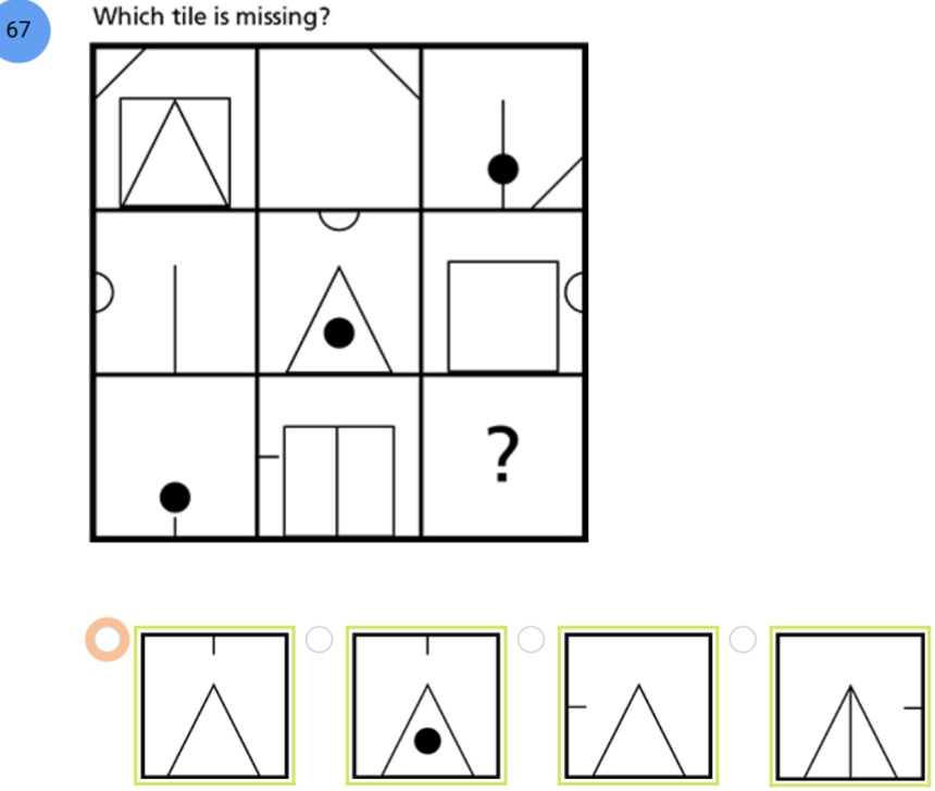 Which tile is missing?