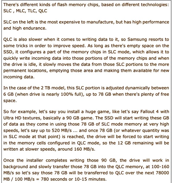 SOLVED: Calculate the time required to write 120 GB of data to the SSD ...