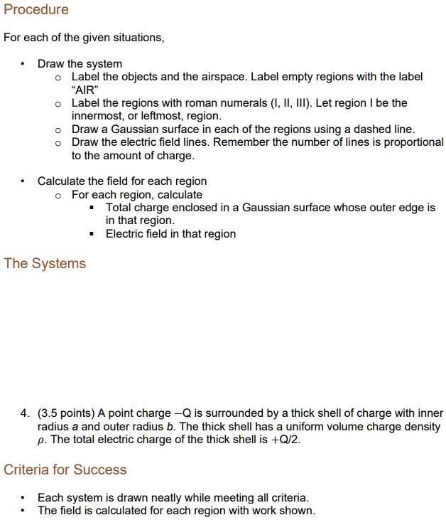 procedure for each of the given situations draw the system label the ...