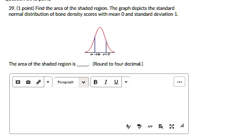Foint find the arza of the shaded region graph depicts the...