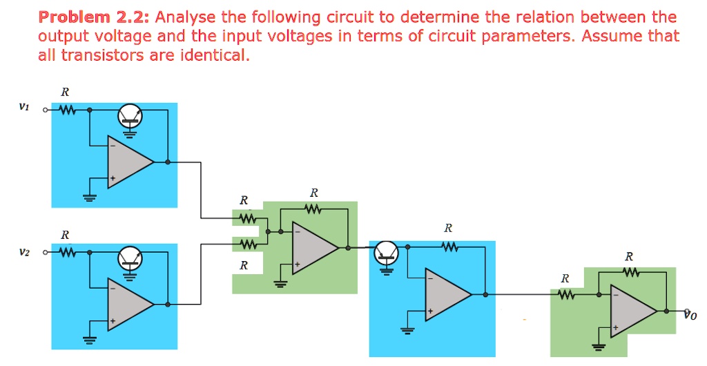 Solved Problem 2 2 Analyse The Following Circuit To Determine The