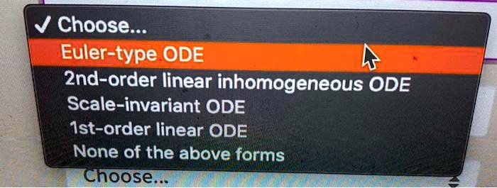 Solved Choose Euler Type Ode 2nd Order Linear Inhomogeneous Ode Scale Invariant Ode 1st