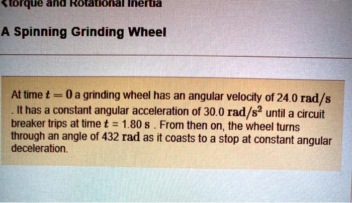 Quorque Ana Nonauonalinema A Spinning Grinding Wheel At Time T 0a