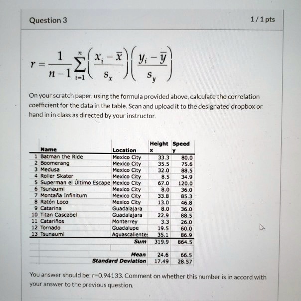 question 3 11pts x ren 1 2l vz sy on vour scratch paper using the ...
