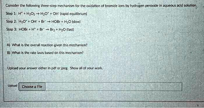 Consider the following three-step mechanism for the oxidation of ...
