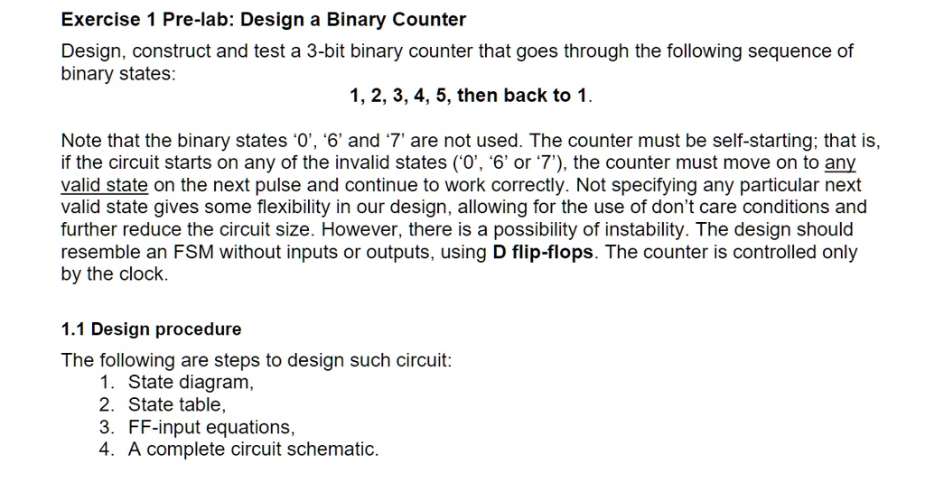 Solved Complete The Following Prelab Design The Circuit On Logisim And Include Labels In The
