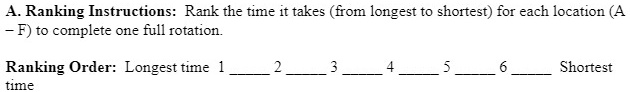 SOLVED: "Ranking Instructions: Rank the time takes (from longest to ...