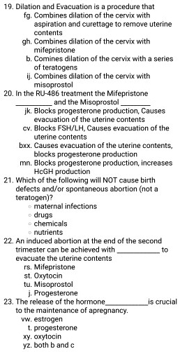 19 dllation and evacuation procedure that fg combines dilation of the ...