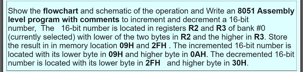 Solved Solve Fast Show The Flowchart And Schematic Of The Operation 